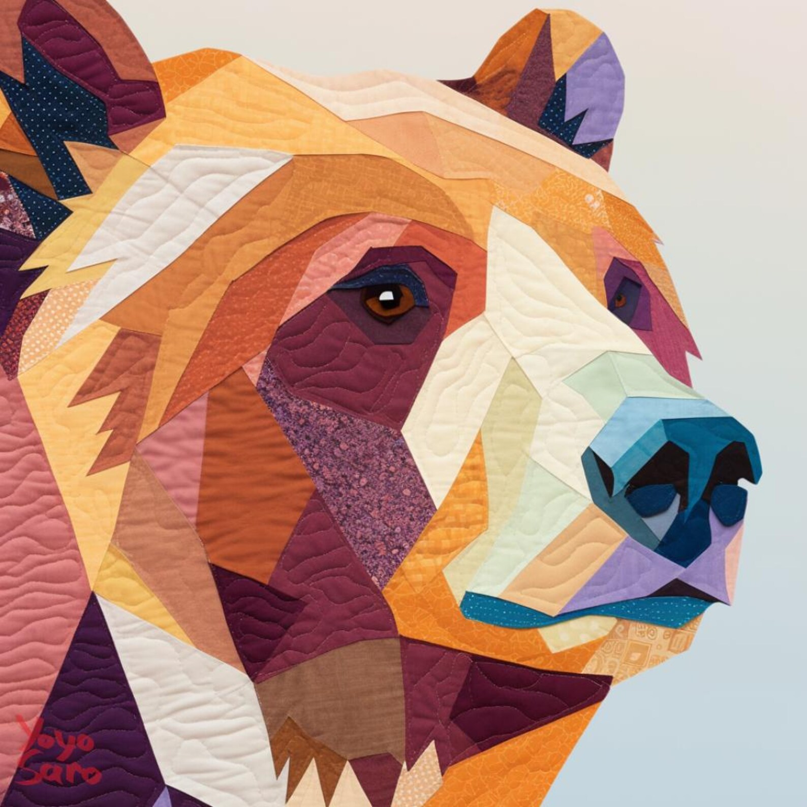 Set of 50 BEAR QUILT DESIGNS || Bear Patchwork Quilt Pattern Inspired ...