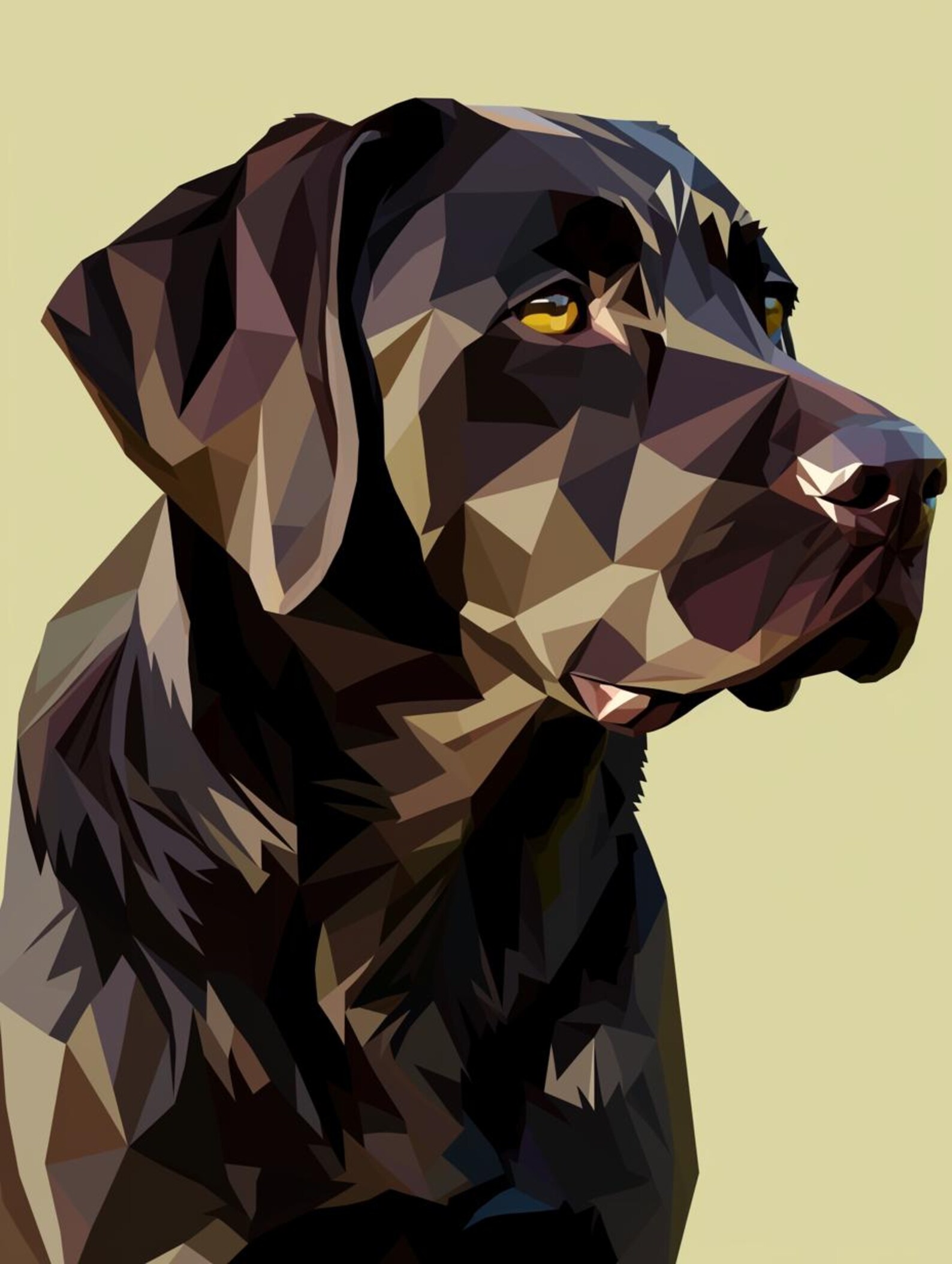 Colorful Labrador Retriever Quilt Art – Patchwork Dog Portrait ...