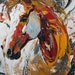 Abstract Expressionist Horse Poster Art Print for Modern Home Decor. - Etsy