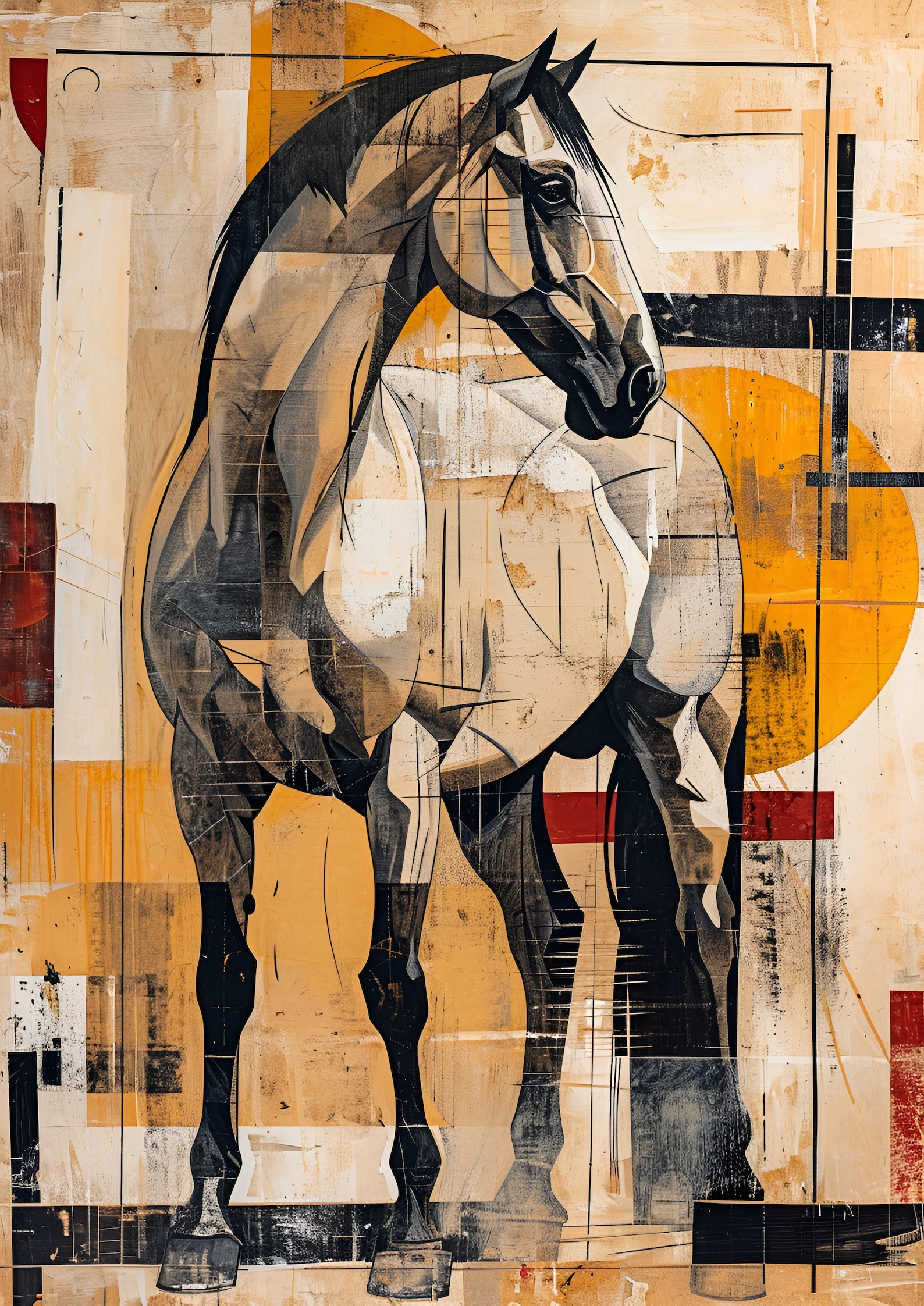 9 High-resolution Horse Abstract Images – Digital Download - Elegant ...