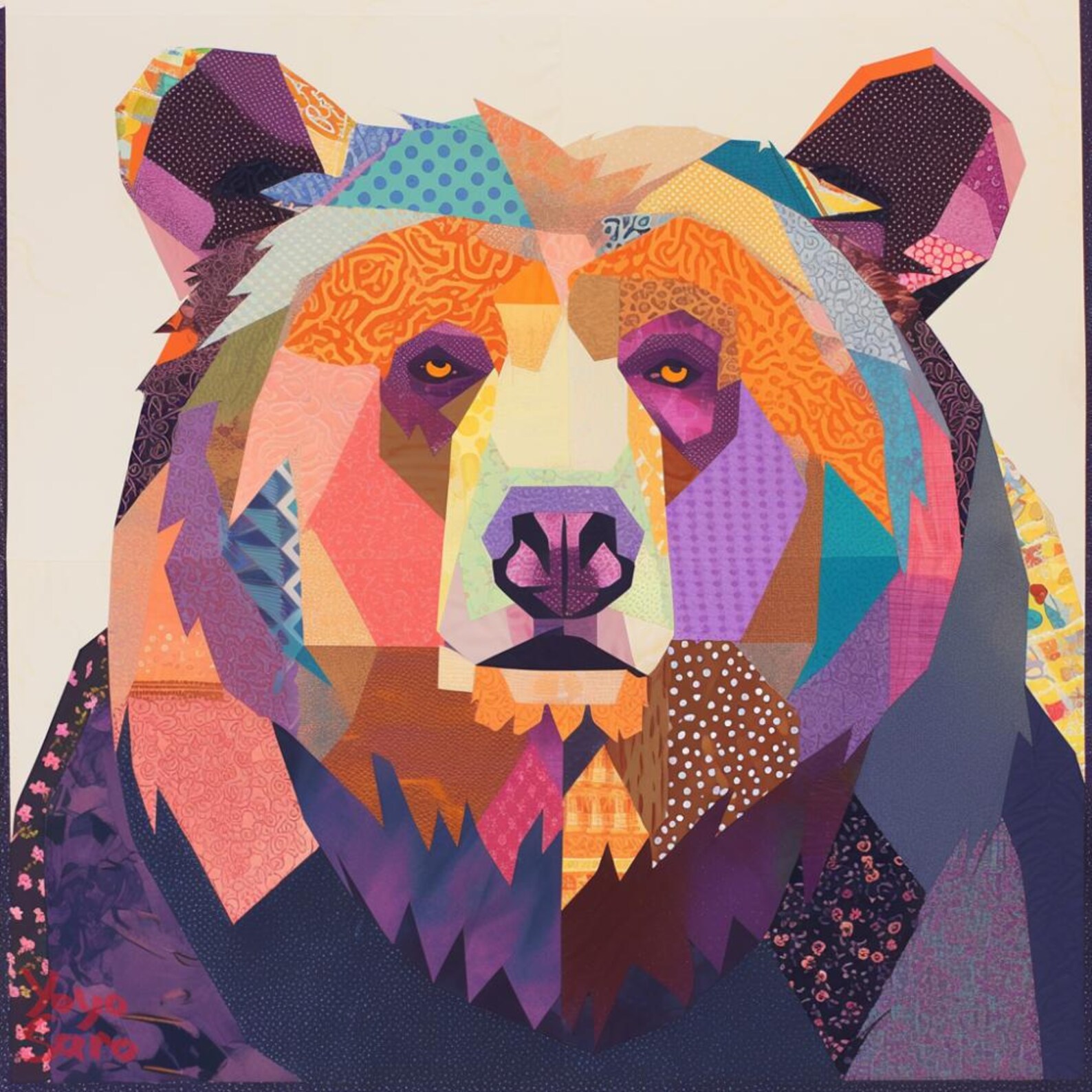 Set of 50 BEAR QUILT DESIGNS || Bear Patchwork Quilt Pattern Inspired ...