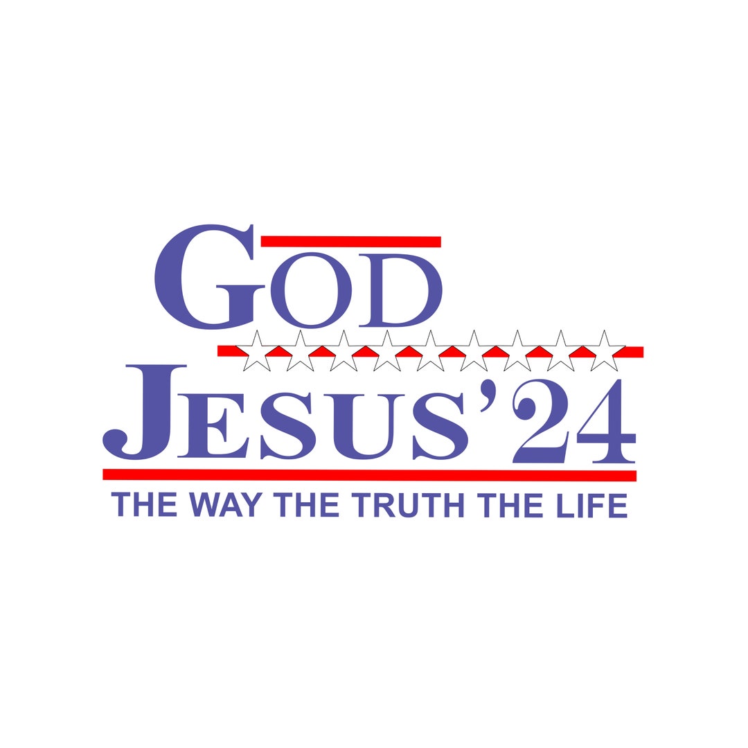 Vote God Jesus '24 PNG - Etsy