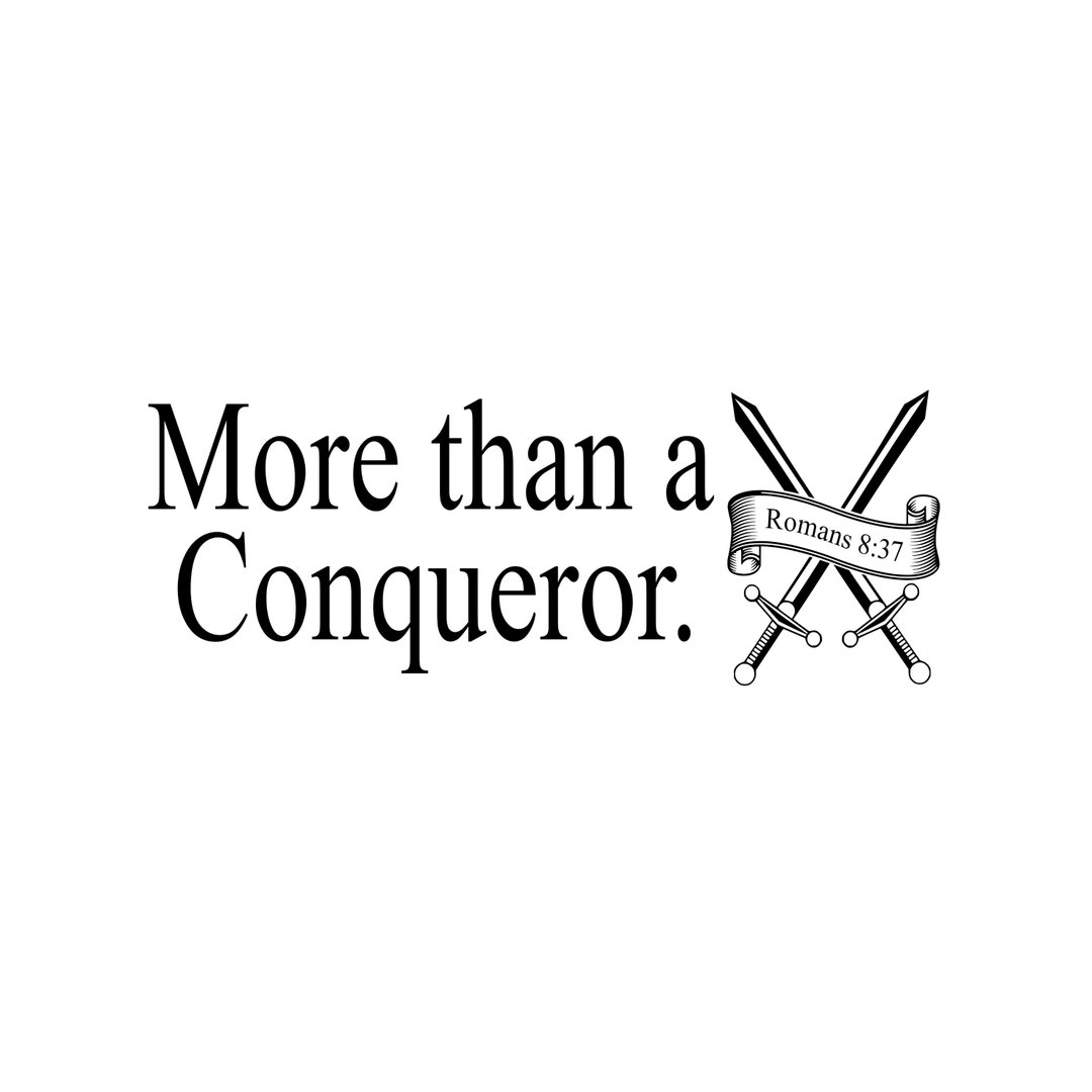 More Than a Conqueror PNG SVG - Etsy