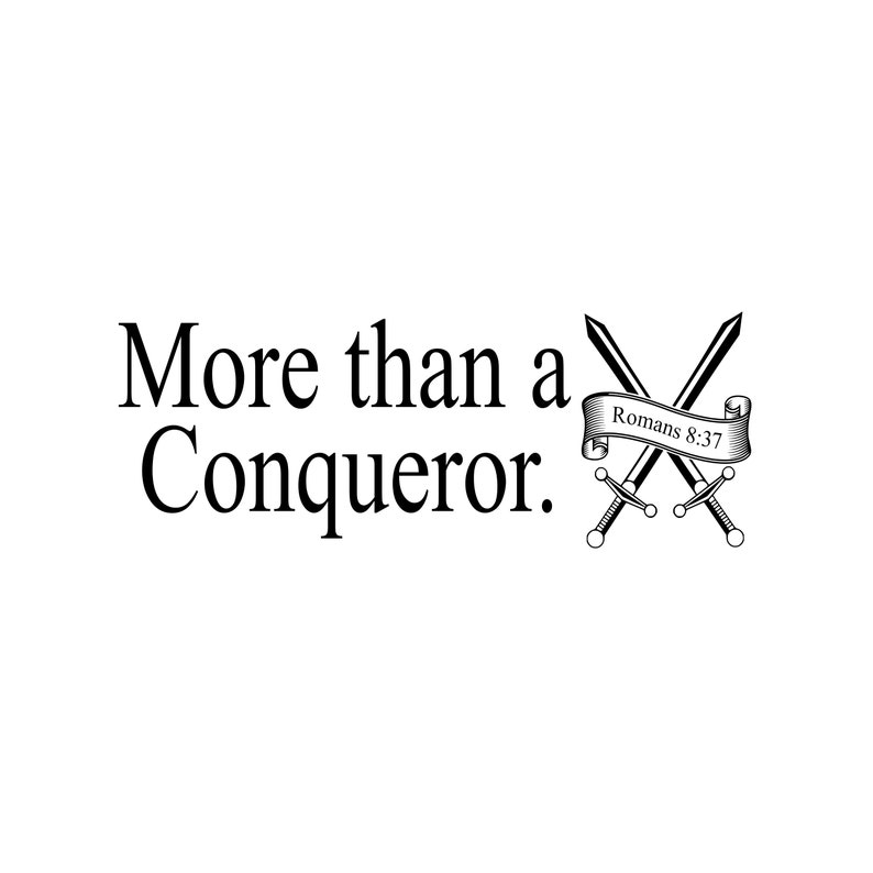More Than a Conqueror PNG SVG - Etsy