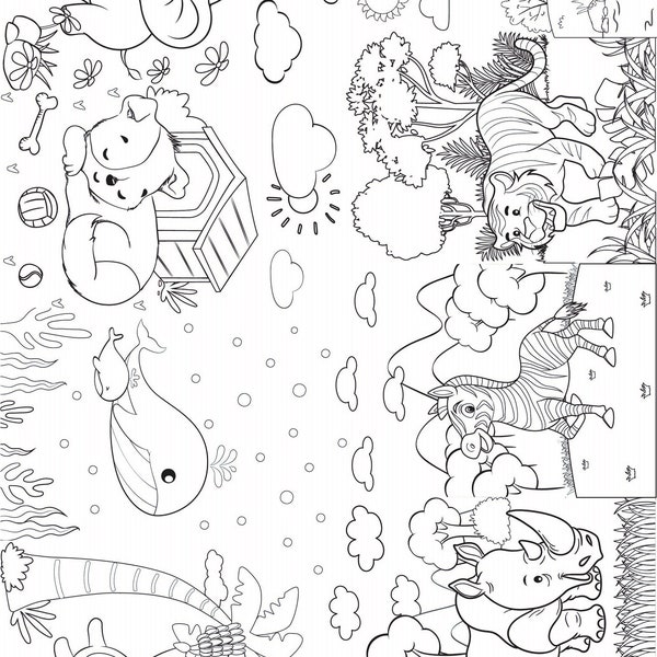 Jumbo Coloring Posters - Etsy