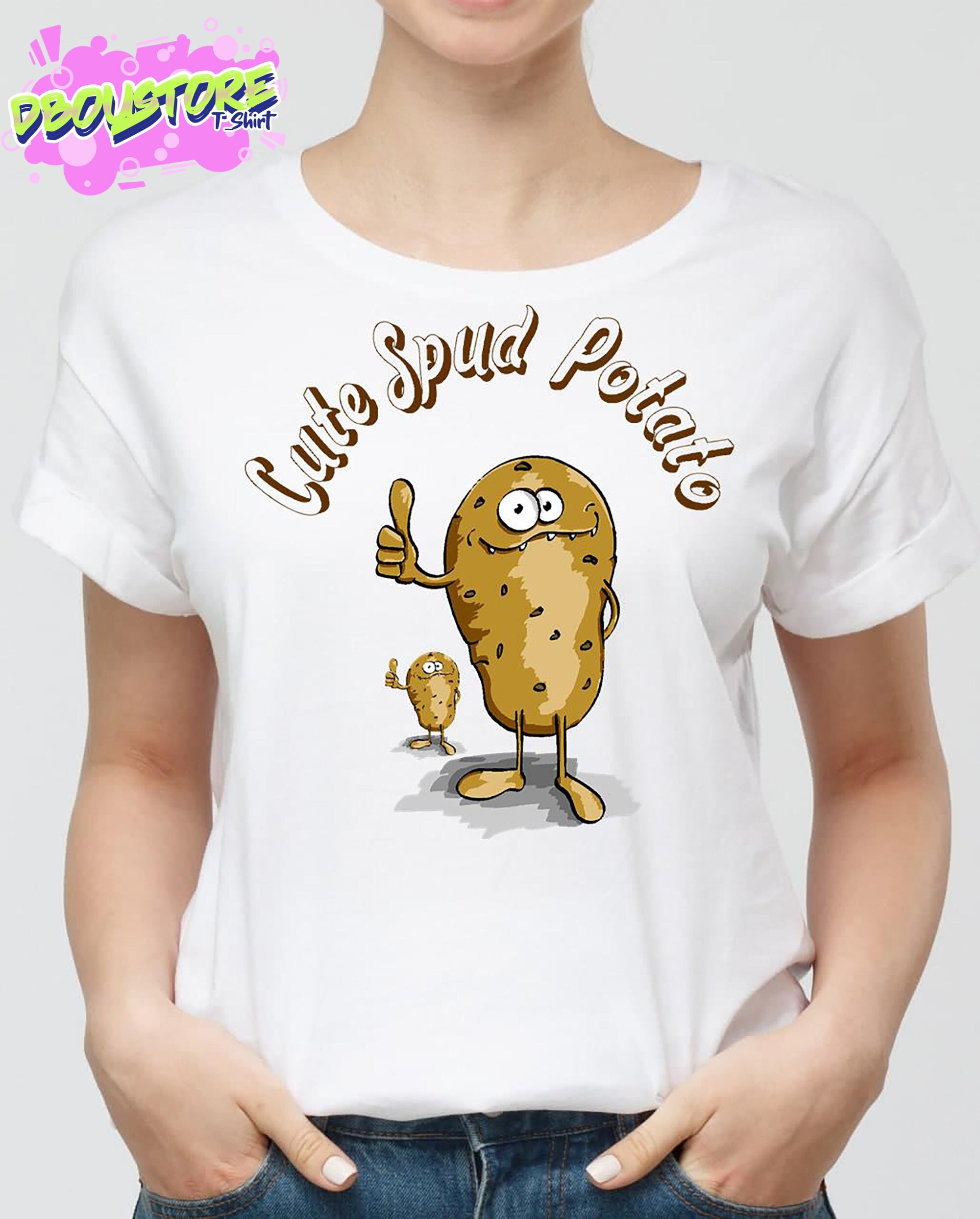Cute Spud Potato T-shirt Thumb up Shirt Potato Shirt Funny - Etsy