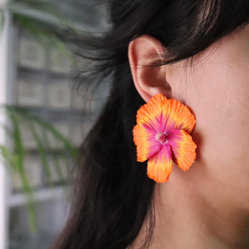 Polymer Clay Hibiscus Flower Tutorial | | Polymer Clay Workshop | Flower Guide, Flowers ...