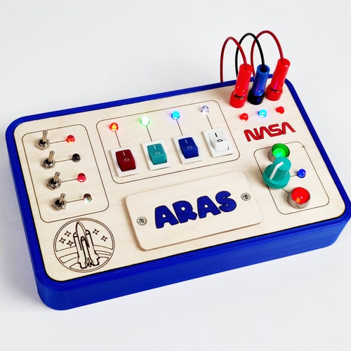 Mission Control Panel for Toddler Busy Board LED Light Toy - Etsy