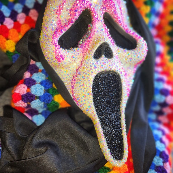 Bedazzled Scream Mask - Etsy