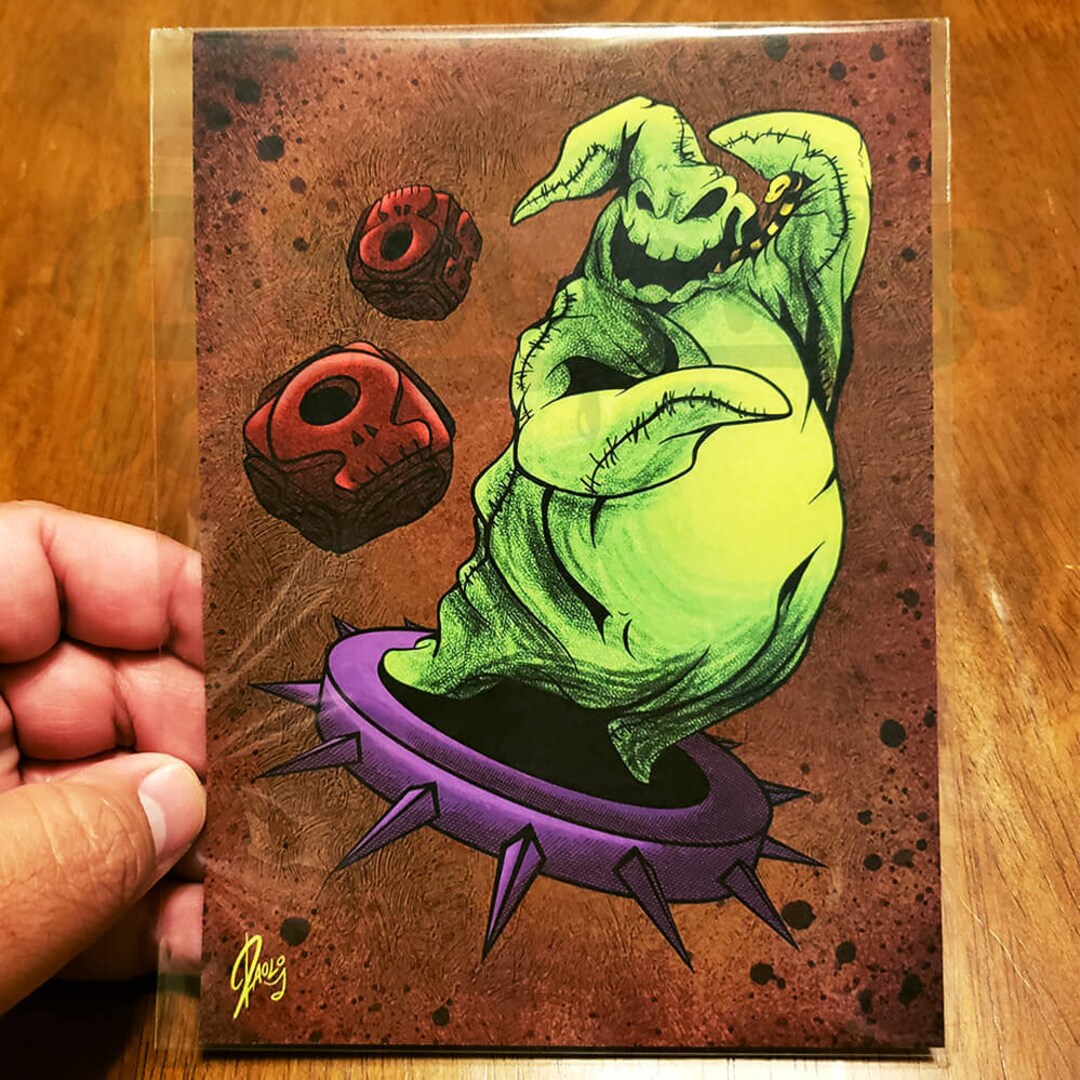 5x7 Original Oogie Boogie Boogeyman TNBC the Nightmare Before Christmas ...