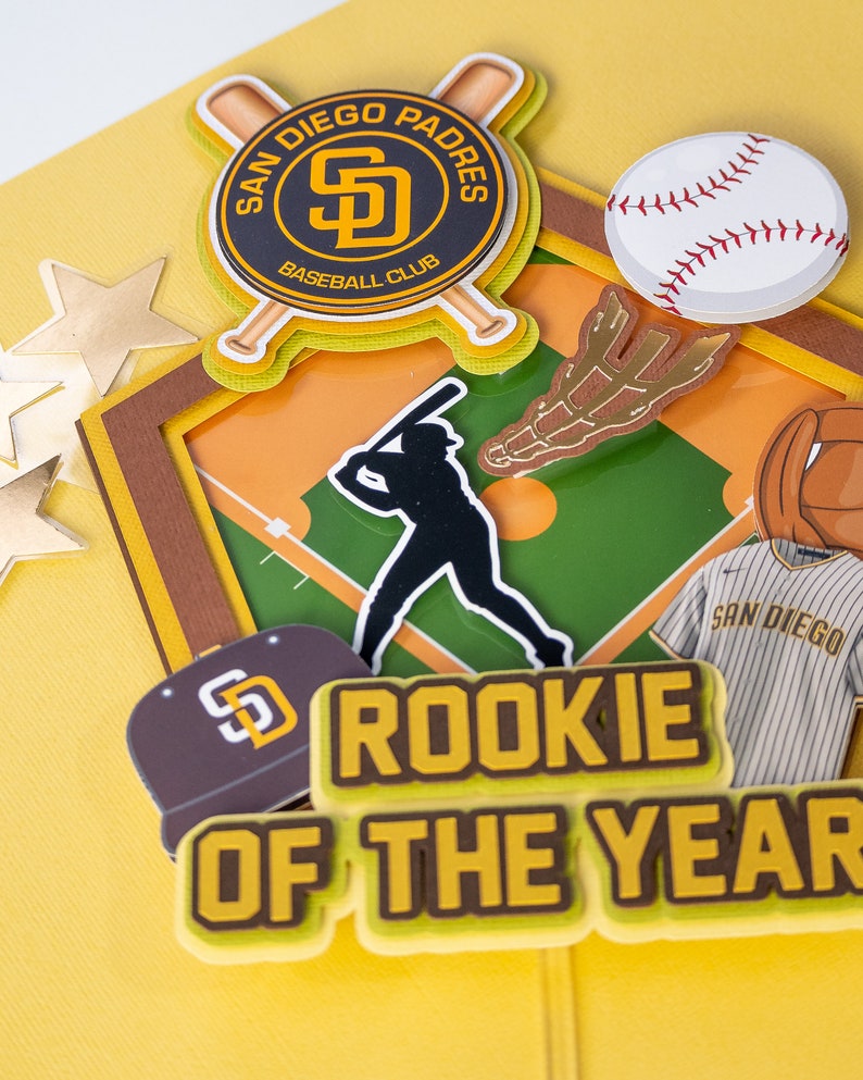 San Diego Padres Cake Topper, 3D Shaker Cake Topper, Baseball Theme ...