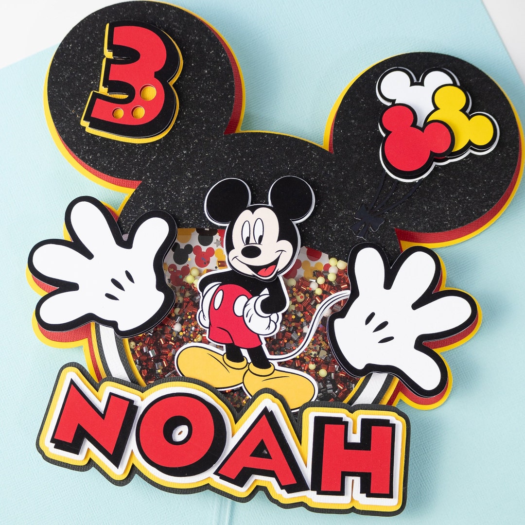 Mickey Mouse Cake Topper, Mickey Mouse Clubhouse, Mickey Mouse Party ...