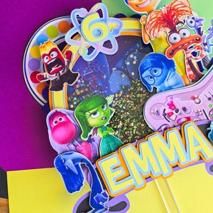 Inside Out Cake Topper, Intensamente Cake Topper, Inside Out ...
