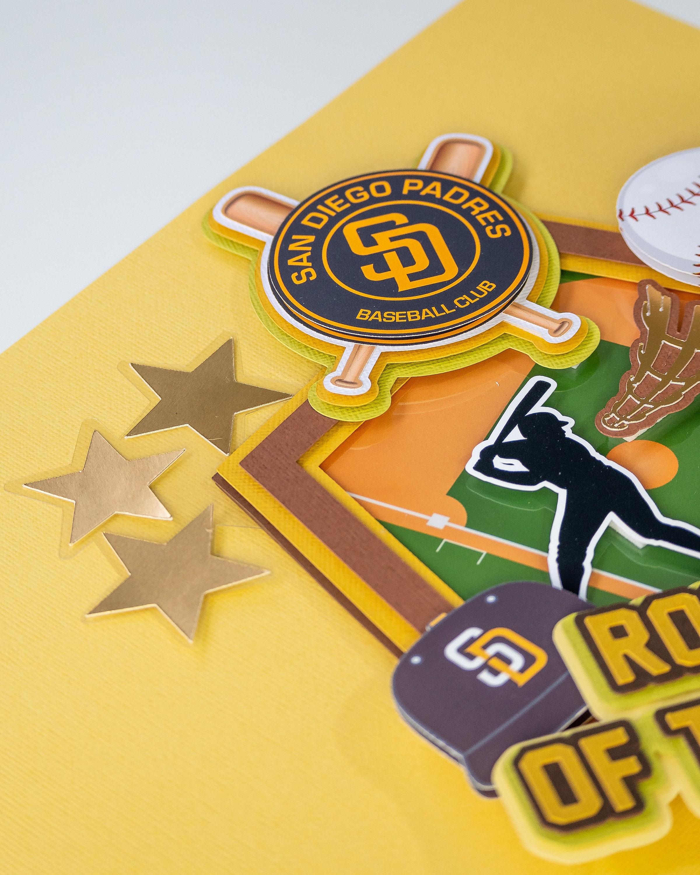 San Diego Padres Cake Topper, 3D Shaker Cake Topper, Baseball Theme ...