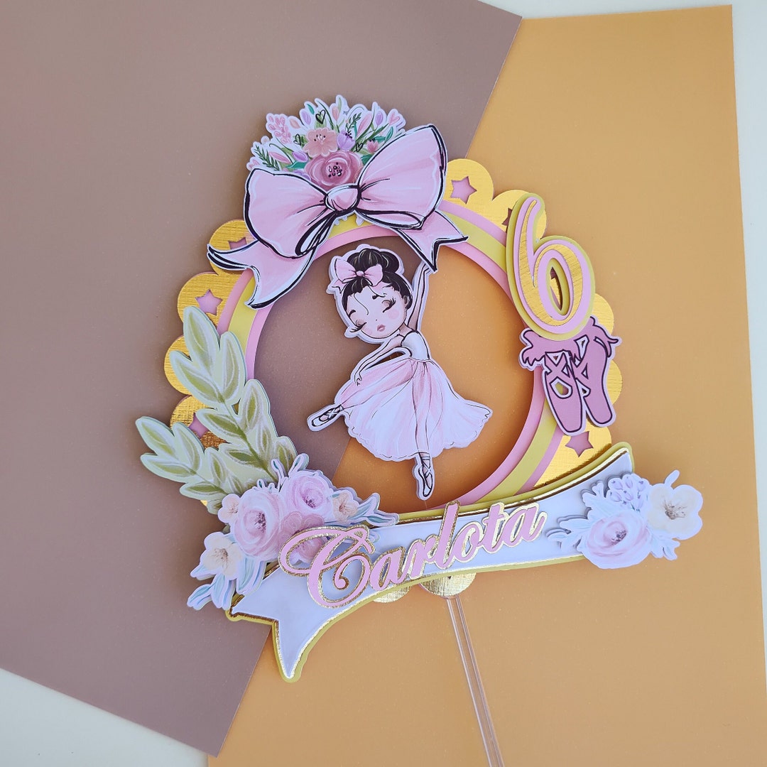 Ballet Cake Topper, Ballet Dancer Cake Topper, Ballet Cake, Ballet ...