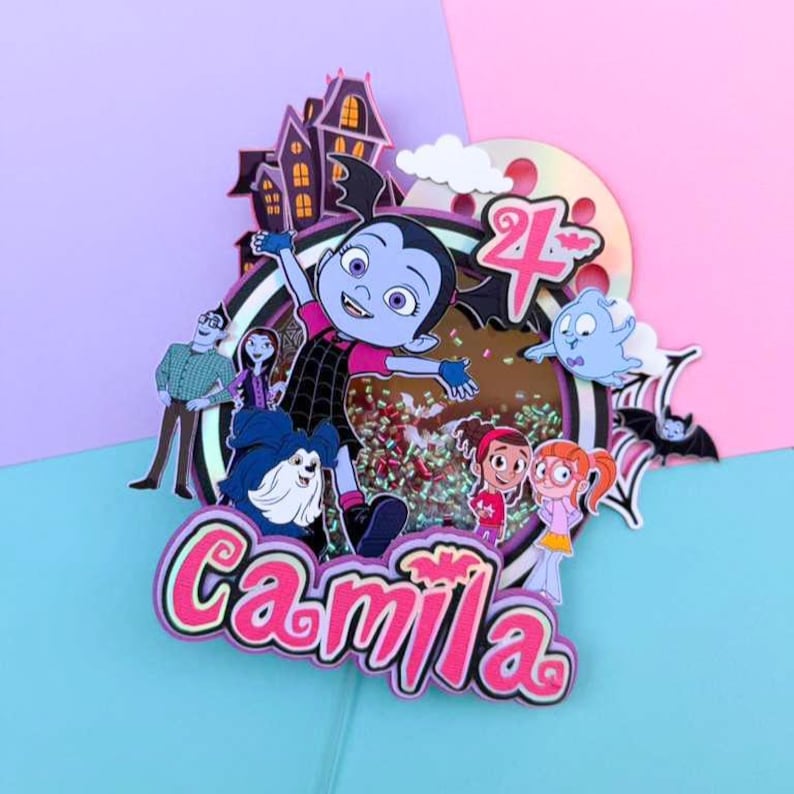 Vampirina Cake Topper, Vampire Girl Party, Vampirina Birthday ...