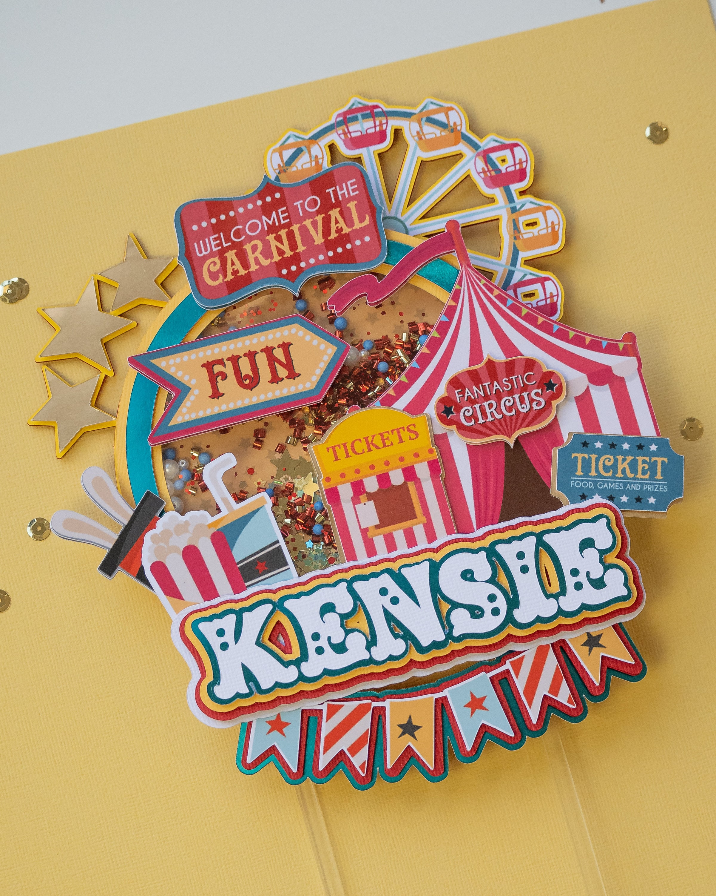 Circus Cake Toppers, Circus Tent Cake Topper, Carnival Cake Decorations ...