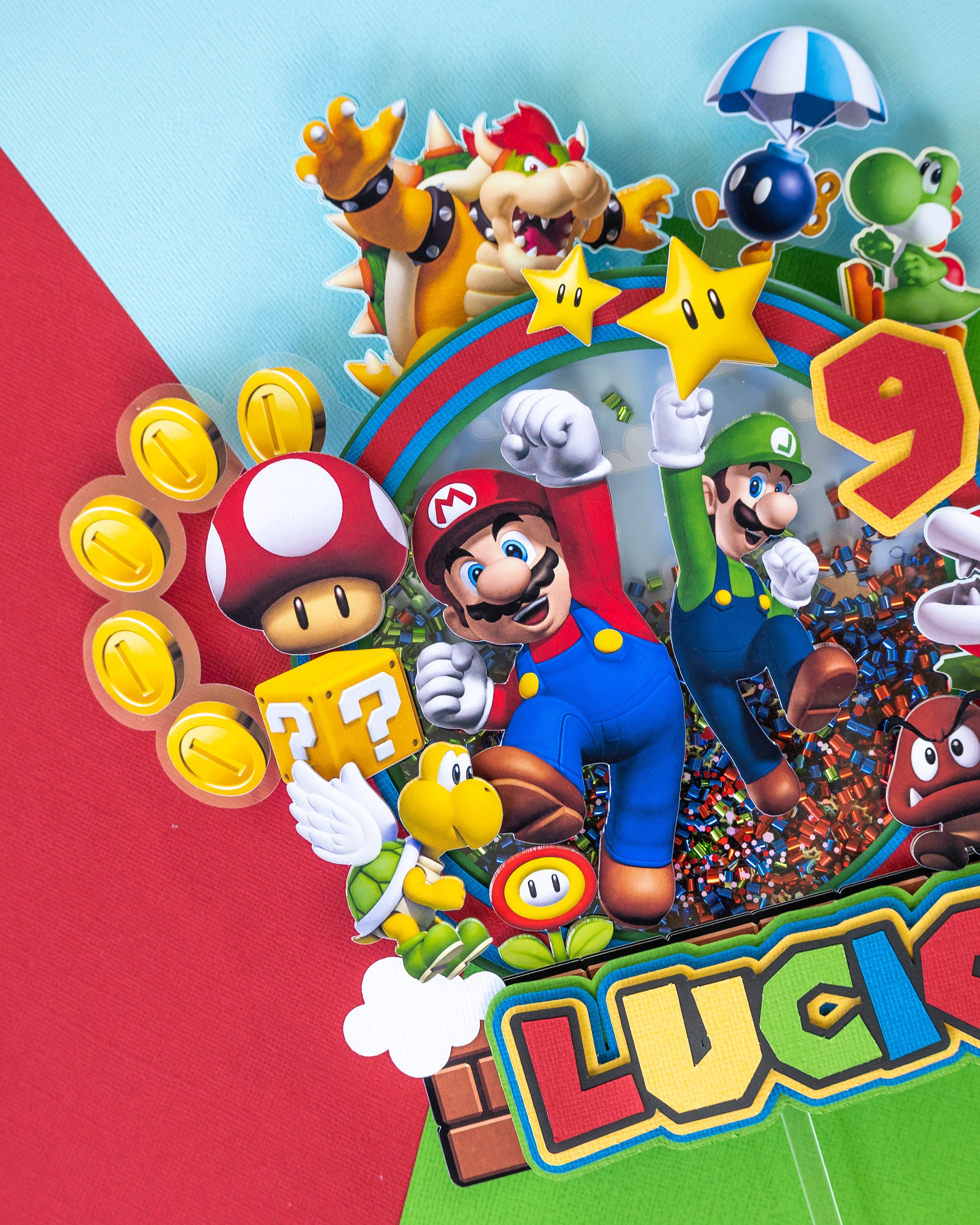 Super Mario Cake Topper Mario Bros Cake Topper Mario Cake - Etsy México