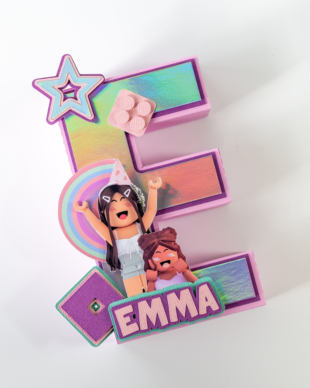 Roblox Birthday Decorations Girl, Roblox Decorations, 3d Letter, Girl ...