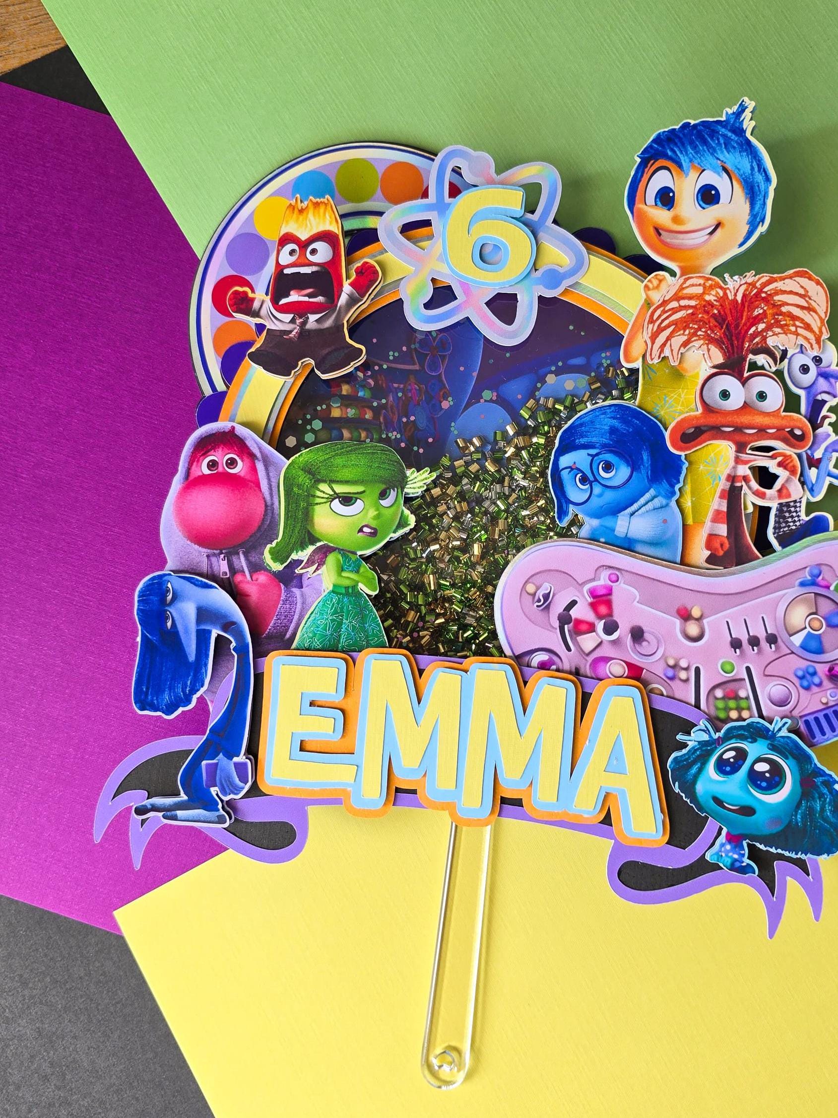 Inside Out Cake Topper, Intensamente Cake Topper, Inside Out ...