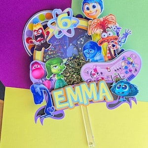 Inside Out Cake Topper, Intensamente Cake Topper, Inside Out ...