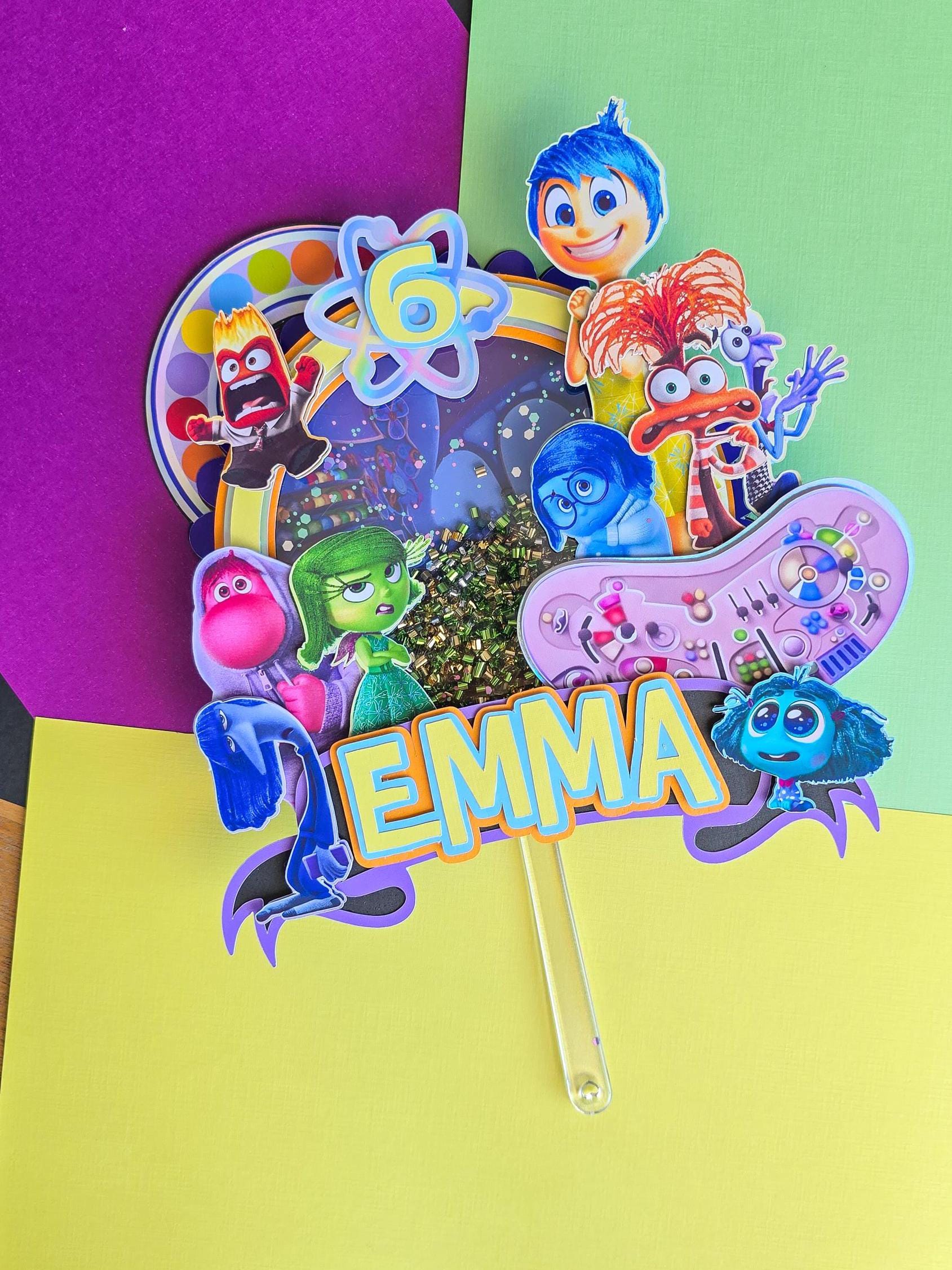 Inside Out Cake Topper, Intensamente Cake Topper, Inside Out ...