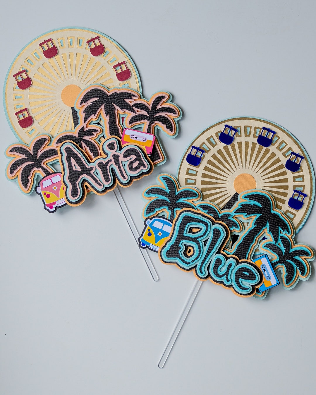 Ferris Wheel Cake Topper, Amusement Park Cake Topper, Festival Cake ...