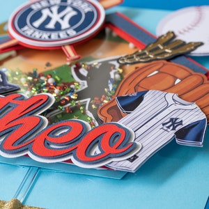 Yankees Cake Topper, New York Yankees Cake Topper, Baseball Theme Cake ...