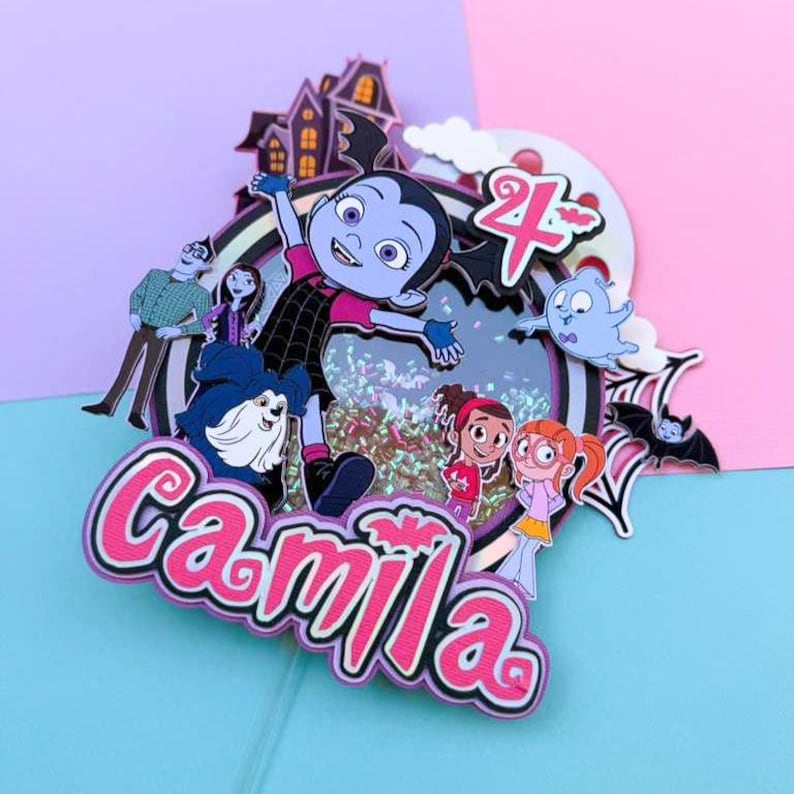 Vampirina Cake Topper, Vampire Girl Party, Vampirina Birthday ...