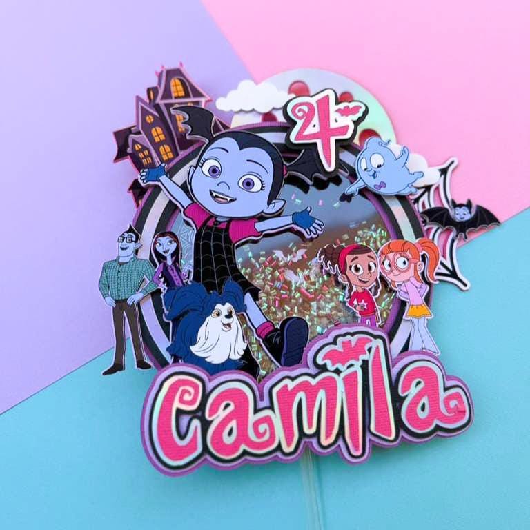 Vampirina Cake Topper, Vampire Girl Party, Vampirina Birthday ...