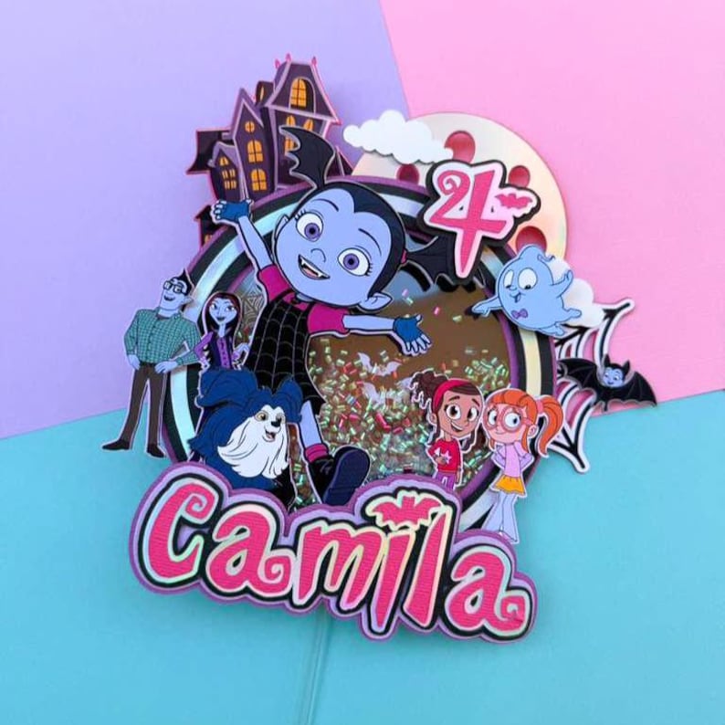 Vampirina Cake Topper, Vampire Girl Party, Vampirina Birthday ...