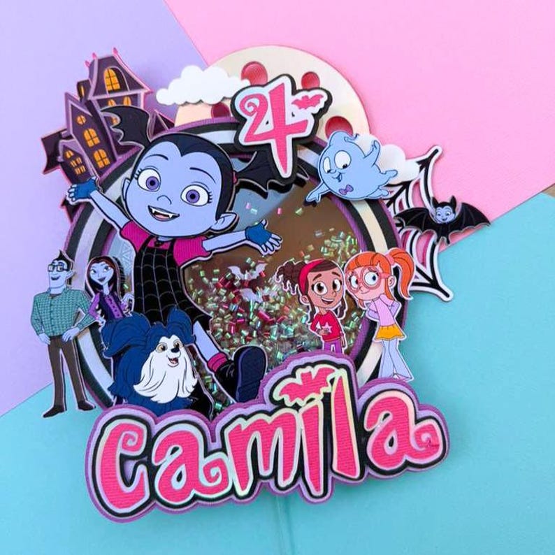 Vampirina Cake Topper, Vampire Girl Party, Vampirina Birthday ...