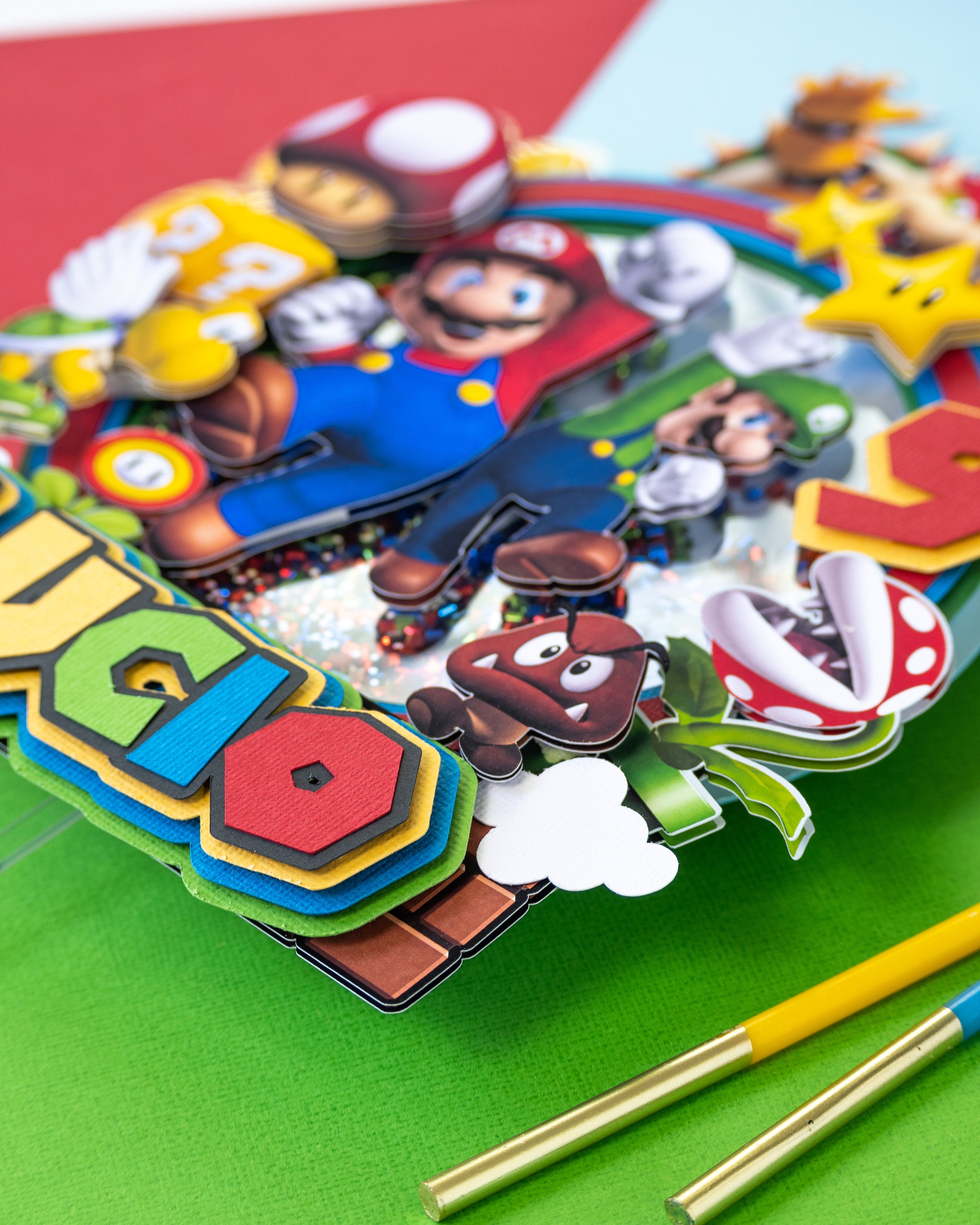 Super Mario Cake Topper Mario Bros Cake Topper Mario Cake - Etsy México