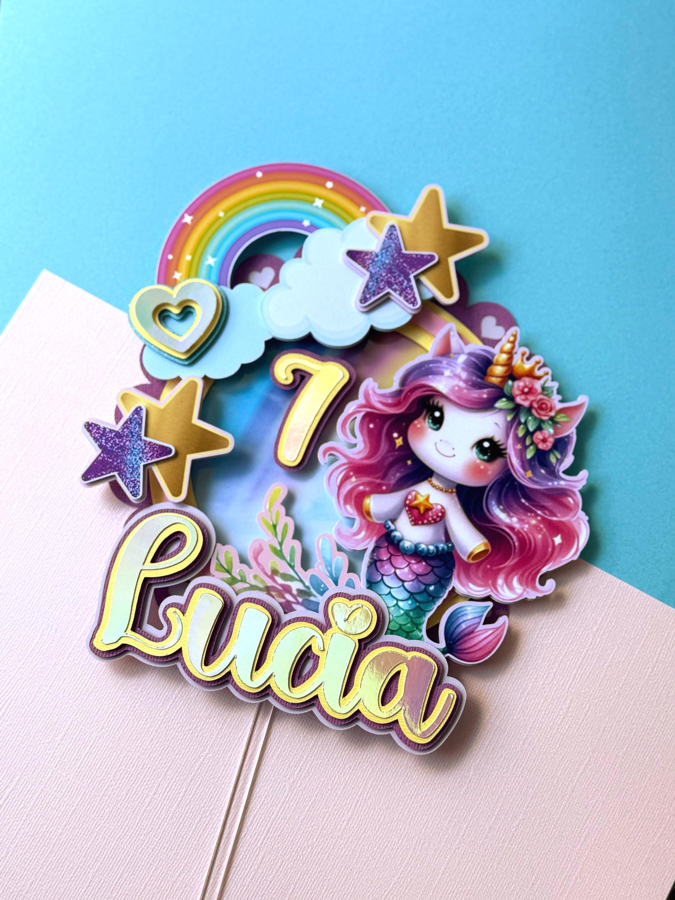 Mericorn, Mermaid Unicorn Cake Topper, Unicorn Mermaid, Mermaid Unicorn ...
