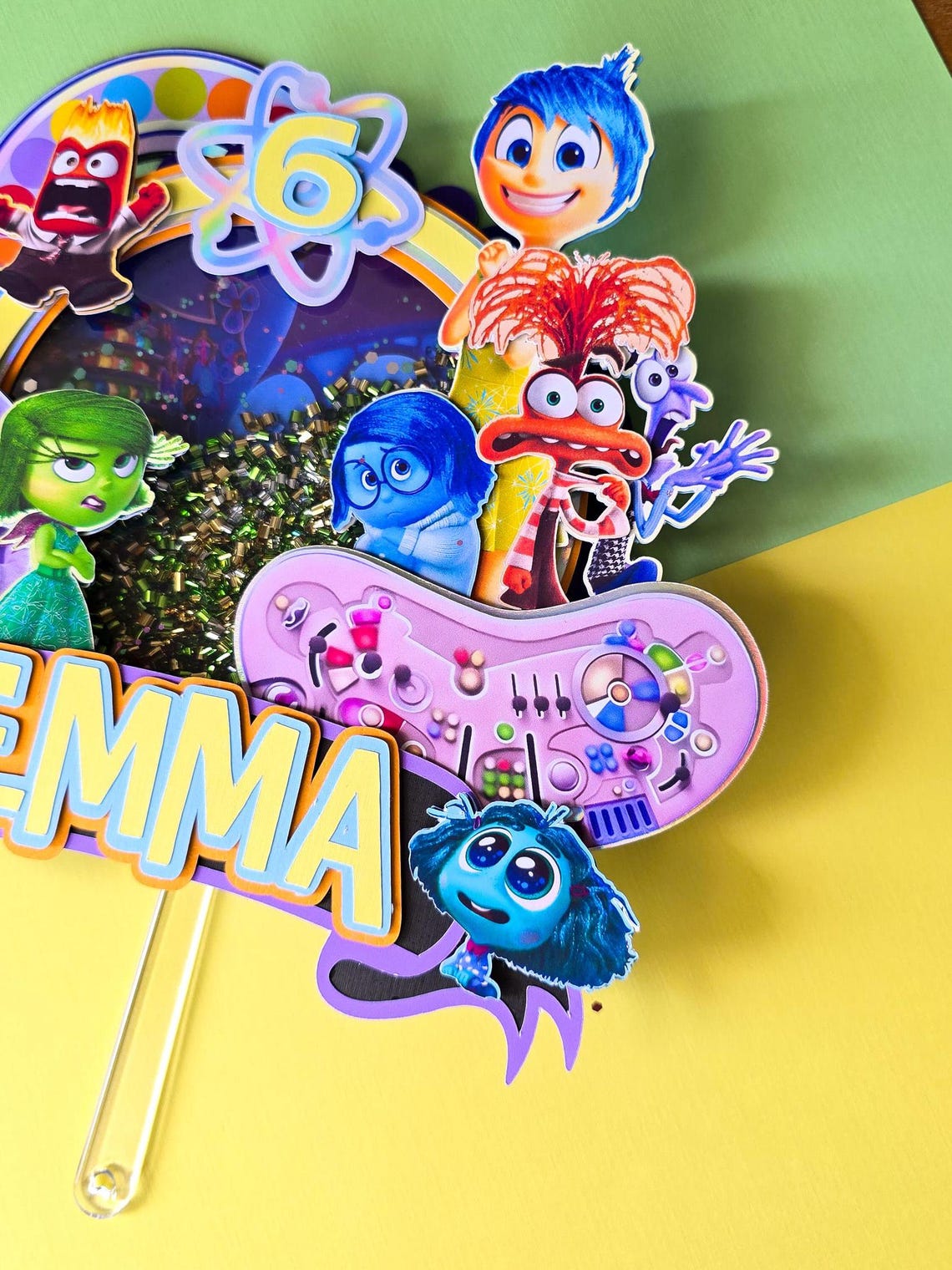 Inside Out Cake Topper, Intensamente Cake Topper, Inside Out ...