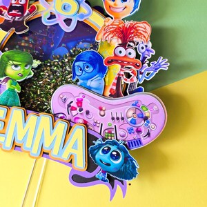 Inside Out Cake Topper, Intensamente Cake Topper, Inside Out ...