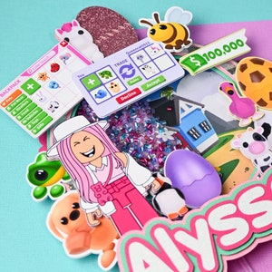 Roblox Adopt Me Cake Topper, Adopt Me Roblox, Roblox Girl Birthday Cake ...