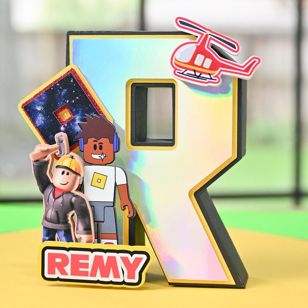 Roblox Birthday Decorations Boy Roblox Decorations 3d - Etsy
