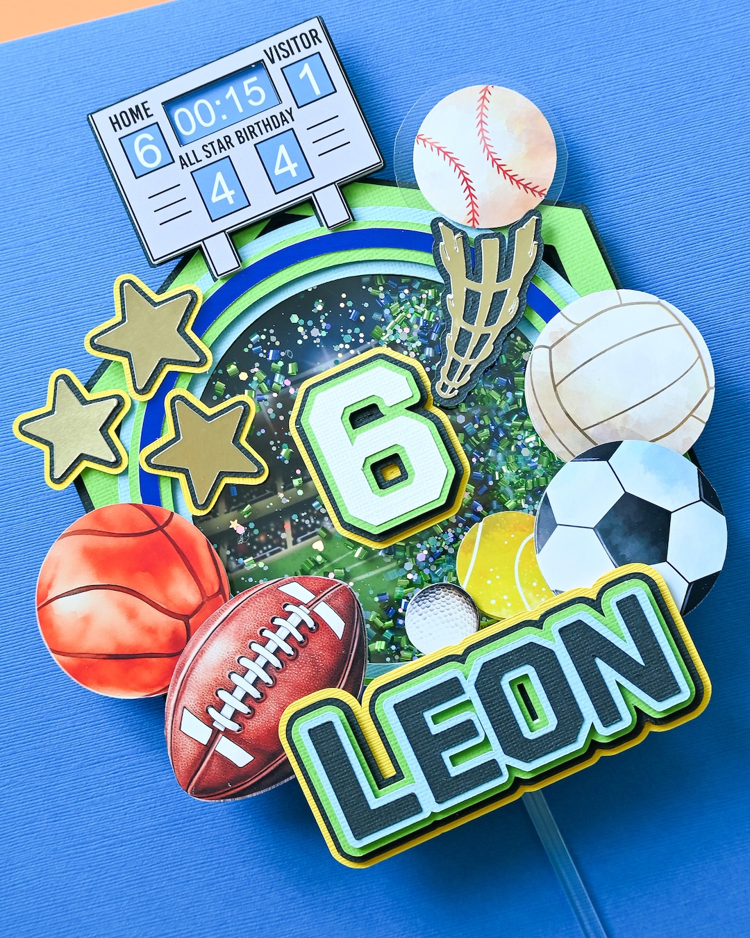 All Sports Cake Topper, Sports Cake Topper, Sports Themed Cake Topper ...