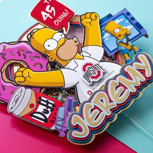 Homer Simpsons Cake Toppers, the Simpson Cake Topper, Simpsons Birthday ...