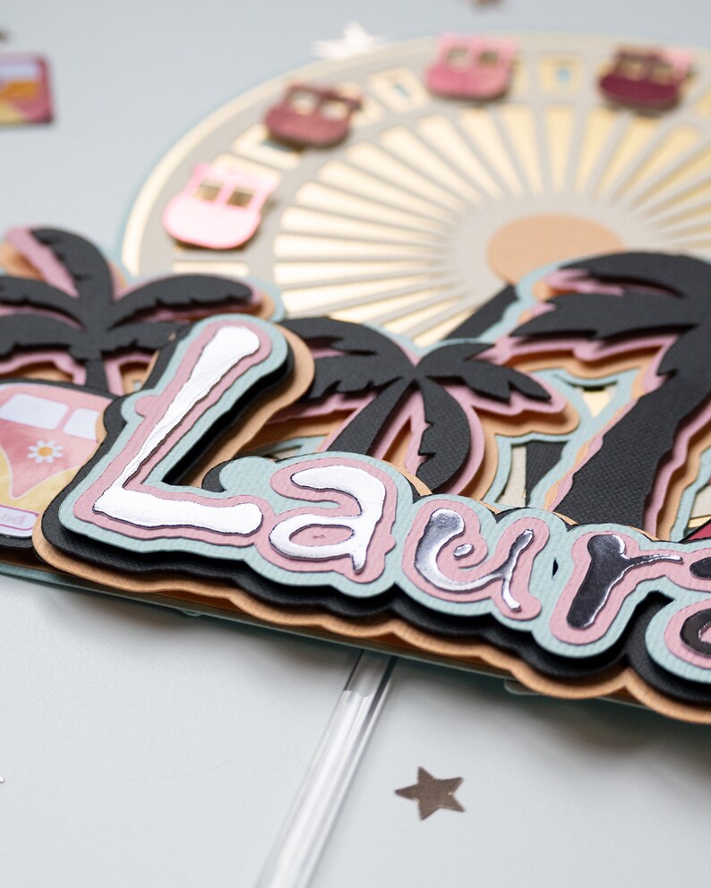 Ferris Wheel Cake Topper Amusement Park Cake Topper Festival - Etsy