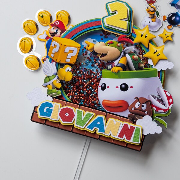 Mario Bowser Cake Topper - Etsy