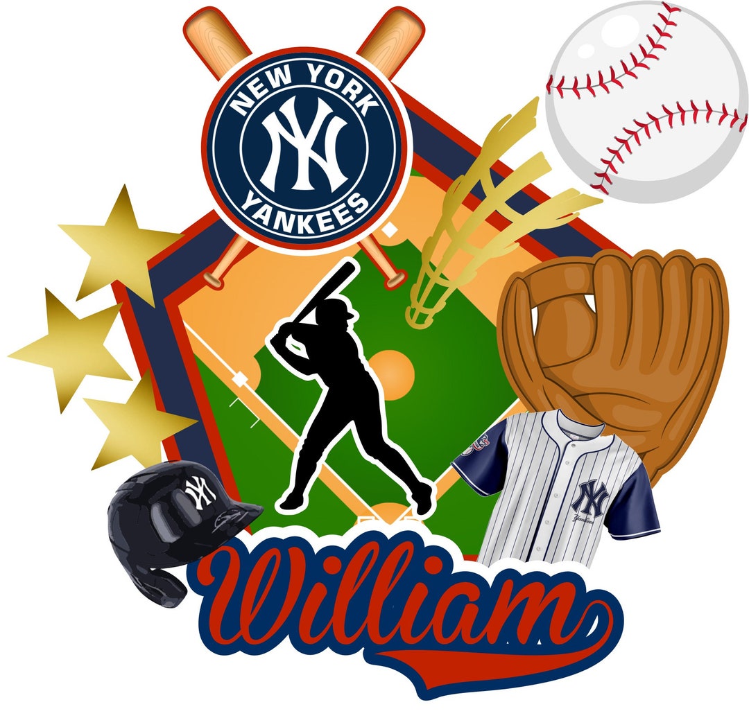 Yankees Cake Topper New York Yankees Cake Topper Baseball - Etsy