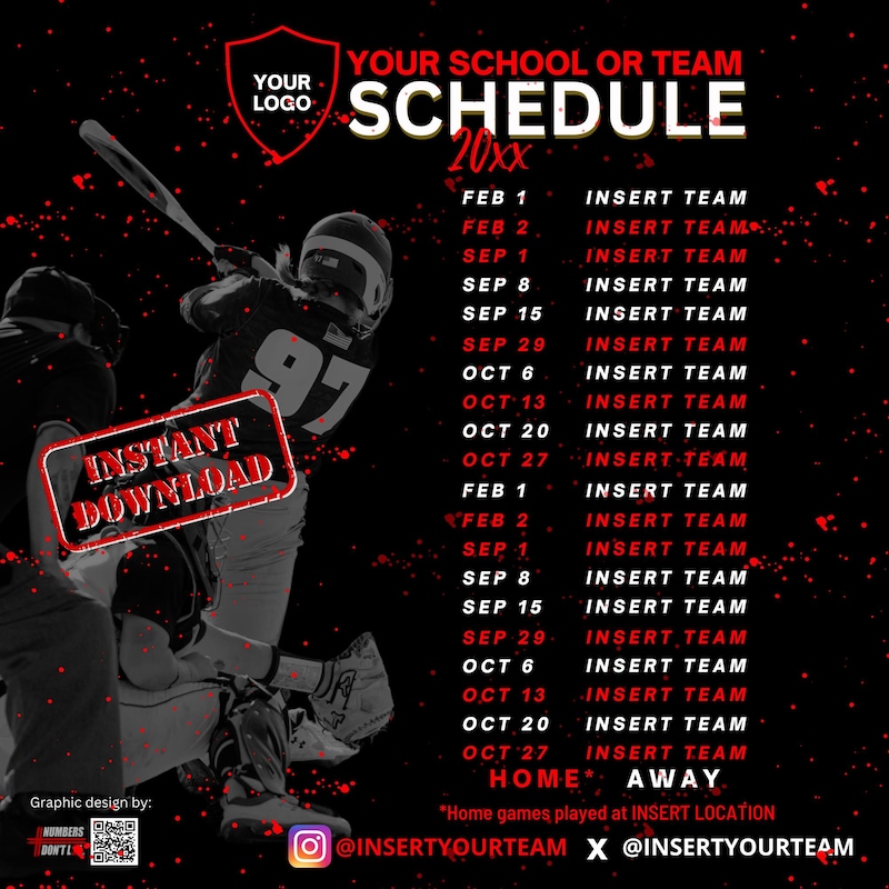 Softball Social Media Templates - Etsy