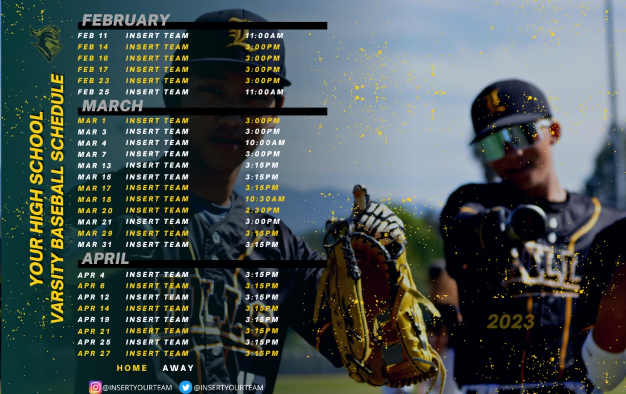 DIY Baseball Schedule - EDITABLE Canva Template - Etsy