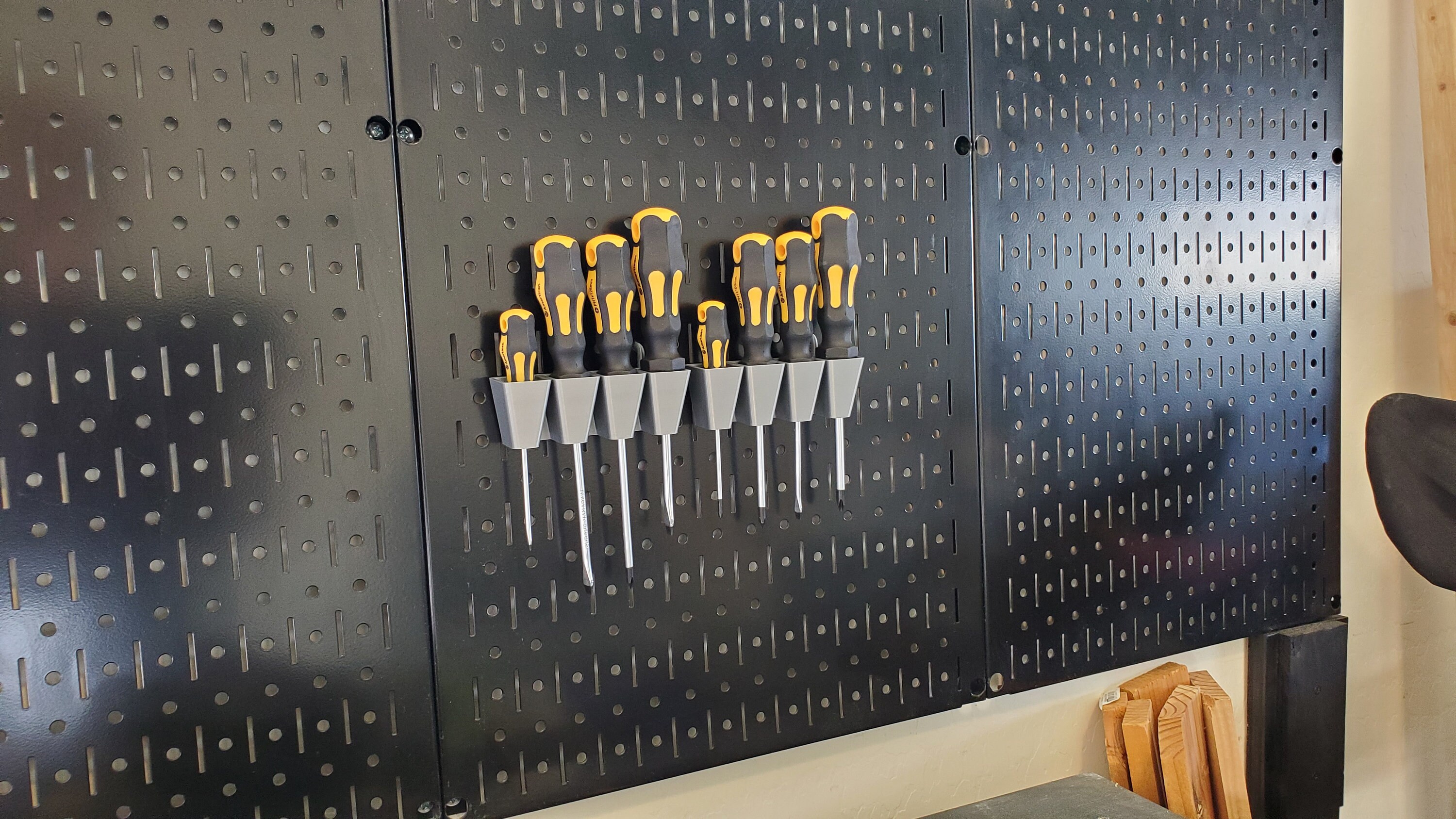 3D Printed Pegboard Screwdriver Storage 2-pack - Etsy