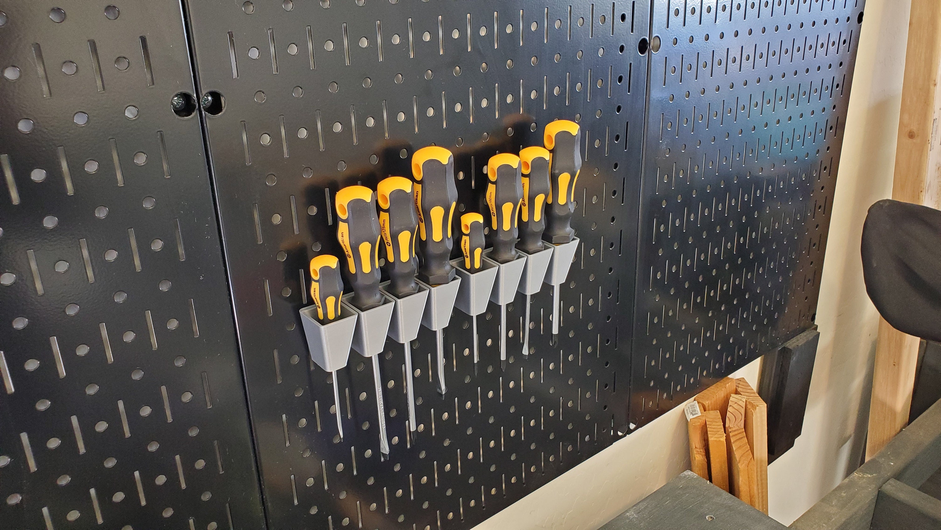 3D Printed Pegboard Screwdriver Storage 2-pack - Etsy