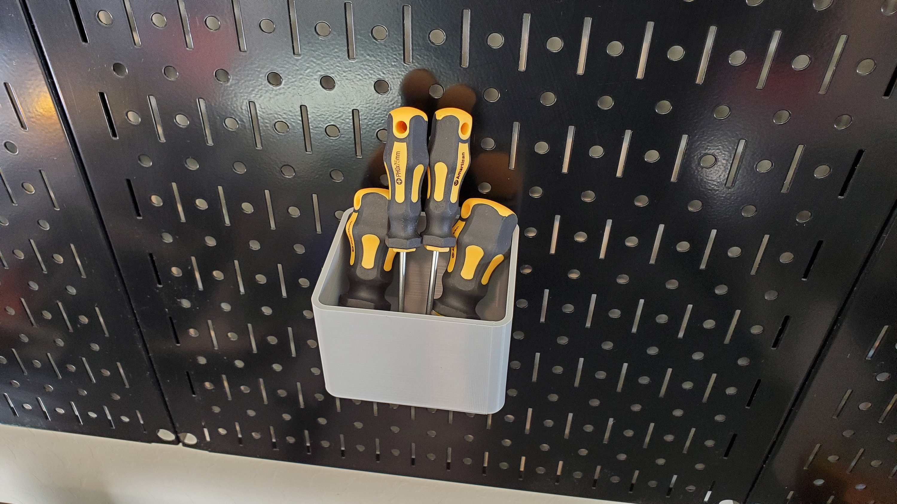 3D Printed Pegboard Storage Cup - Etsy