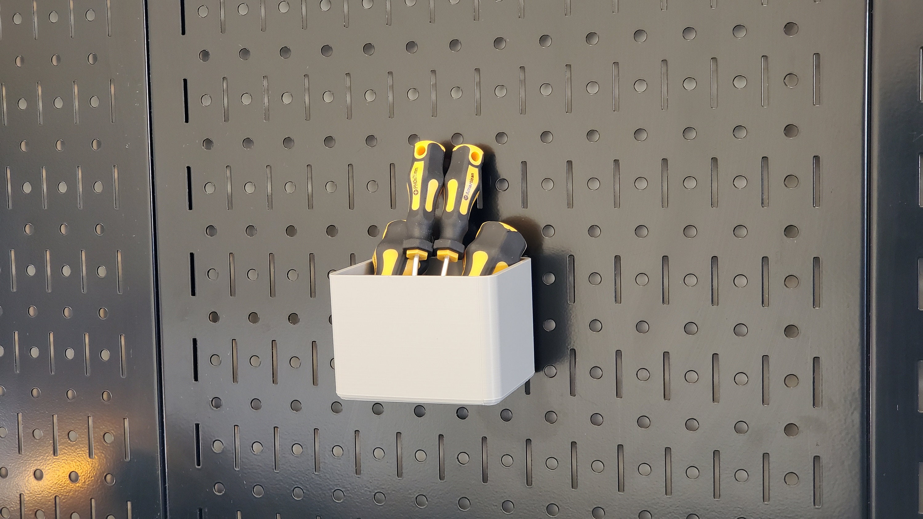 3D Printed Pegboard Storage Cup - Etsy