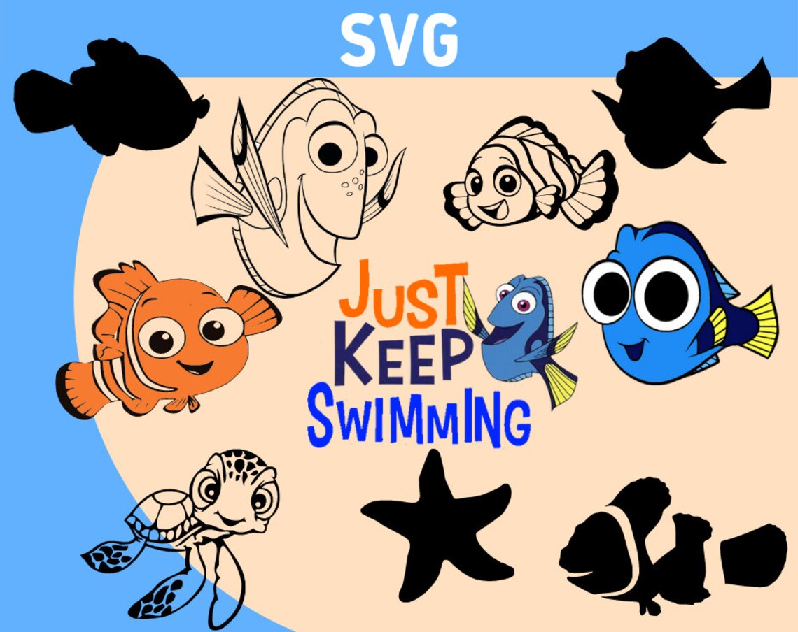Nemo Clipart PNG Dory PNG Nemos SVG Dory Svg Nemo Clipart - Etsy